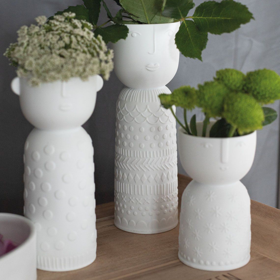 VASE FEMME EN PORCELAINE TAILLE S - Lespetitesperlesdalice